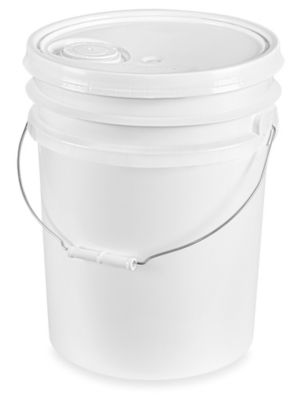 Plastic Pail with Lid - 5 Gallon S-14960-S1 - Uline