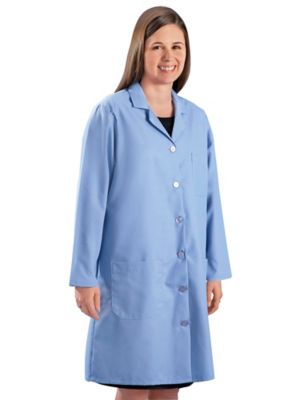 Bata de Laboratorio para Mujer - Azul, XL S-15377BLU-X - Uline