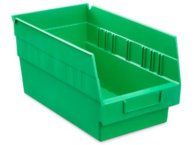 Plastic Shelf Bins 7 X 12 X 6 Green S 16276g Uline
