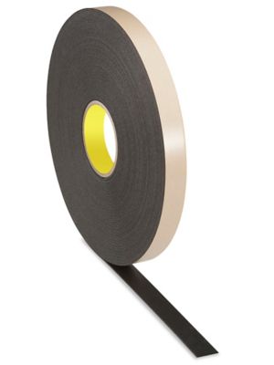 3M 4496 Double-Sided Foam Tape - 1" x 36 yds, Black S-17413BL - Uline