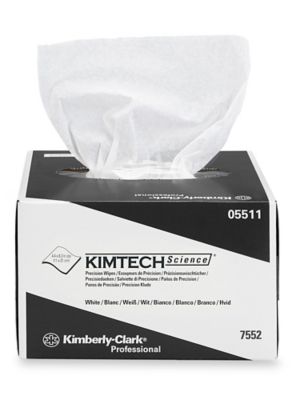 Kimtech® Low-Lint Precision Wipers - 1-Ply, 4.4 x 8.2" S-18432 - Uline
