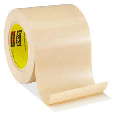 3M 465 Adhesive Transfer Tape Hand Rolls - 4" x 60 yds S-18771 - Uline