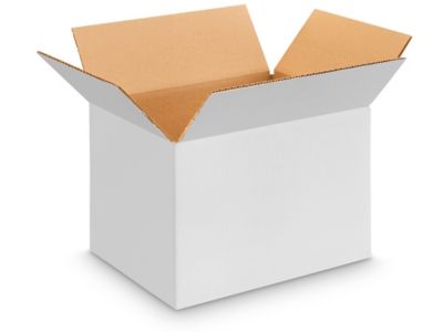 11 1/4 x 8 3/4 x 8" White Corrugated Boxes S-18948 - Uline