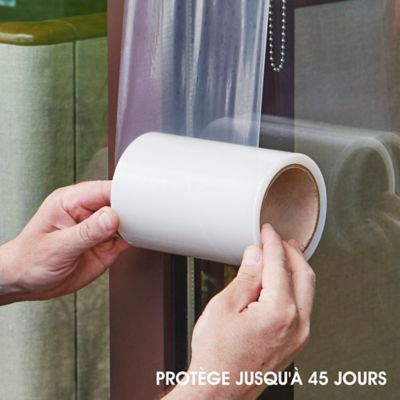 Ruban adhésif de protection du verre – 6 po x 200 pi, transparent S ...