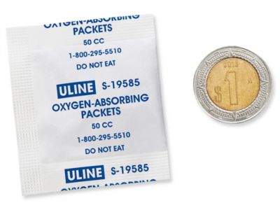 Paquetes Absorbentes de Oxígeno - 50 cc S-19585 - Uline