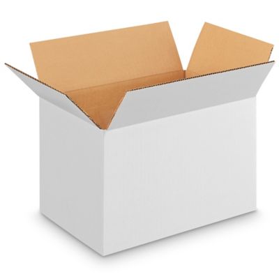 12 x 8 x 8" White Corrugated Boxes S-20486 - Uline