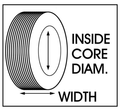 8 x 8" Core Machine Strapping - 1/2" x .023" x 9,900', Yellow S-21417 ...