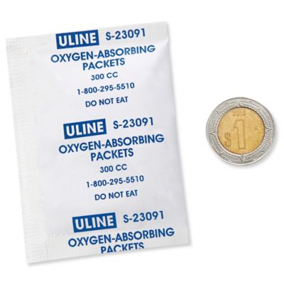 Paquetes Absorbentes de Oxígeno - 300 cc S-23091 - ULINE