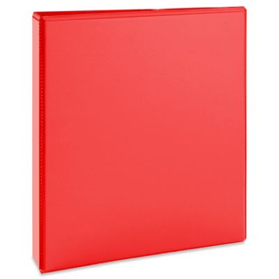 Avery 3-Ring Heavy Duty View Binder - 1 1/2", Red S-23166R - Uline