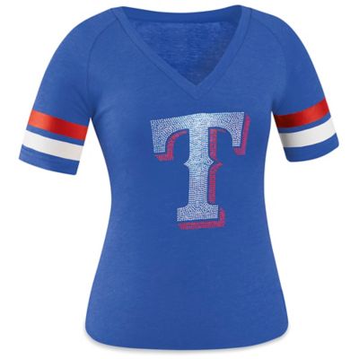 Playera para Mujer MLB - Texas Rangers, Grande S-23253TEX-L - Uline