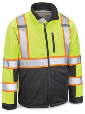 Class 2 Hi-Vis Soft Shell Jacket - XL S-23376-X - Uline