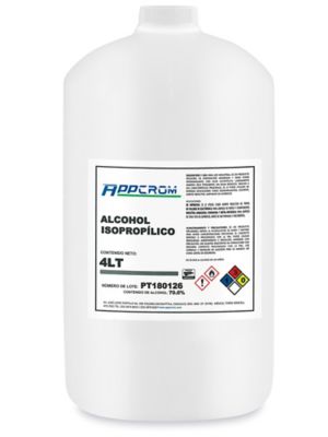 Alcohol Isopropílico al 70% - Botella de 4 L S-23635 - Uline