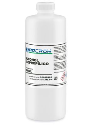 Alcohol Isopropílico al 99% - Botella de 500 mL S-23638 - ULINE
