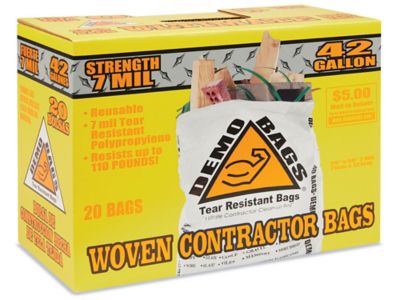 Demo Bags - 42 Gallon, 7 Mil S-24010 - Uline