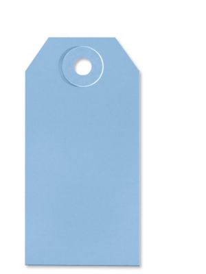 Shipping Tags - #2, 3 1/4 x 1 5/8", Blue S-2411BLU - Uline