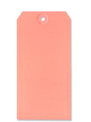 Shipping Tags - #8, 6 1/4 x 3 1/8", Pink S-2416P - Uline