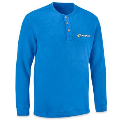 NFL Henley - Los Angeles Rams, XL S-25077RAM-X - Uline