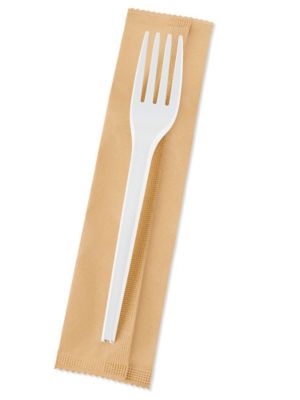 Paper Wrapped CPLA Fork - Bulk Pack S-25487-S1 - Uline