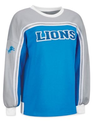 Ladies' NFL Crewneck - Detroit Lions, XL S-25692DET-X - Uline