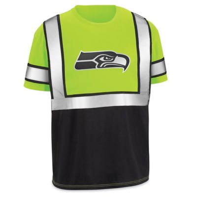 NFL Hi-Vis T-Shirt - Seattle Seahawks, XL S-26078SEA-X - Uline