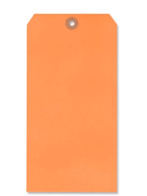 Jumbo Shipping Tags - #12, 8 x 4", Orange S-5975O - Uline