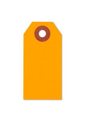 Fluorescent Tags - #1, 2 3/4 x 1 3/8", Orange S-5978O - Uline