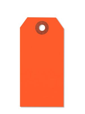 Fluorescent Tags - #3, 3 3/4 x 1 7/8", Red S-5980R - Uline