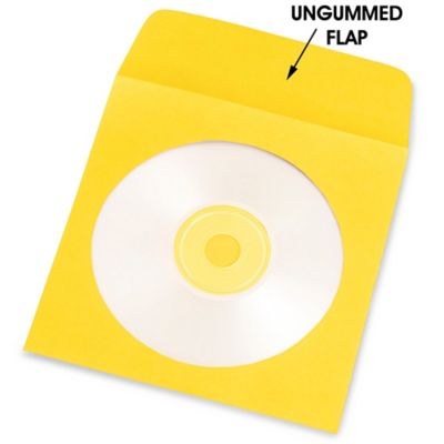 Paper CD Envelopes - 5 x 5", Yellow S-7762Y - Uline