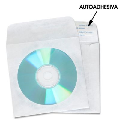 Sobres de Tyvek® Autoadhesivos para CDs S-7763 - Uline