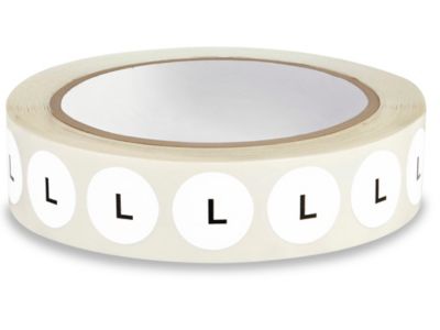 Size Labels - "L", White Acetate S-9671W-L - Uline