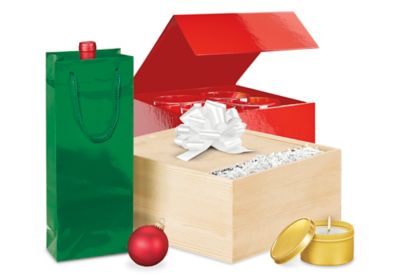Christmas Gift Boxes, Holiday Gift Bags in Stock - ULINE