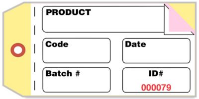 Custom Printed Multi-Part Tags