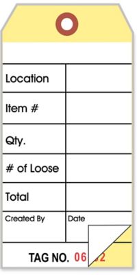 Custom Printed Multi-Part Tags