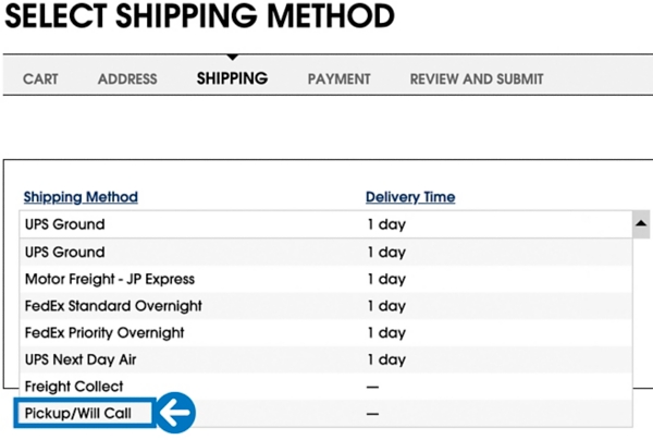 Pickup Orders