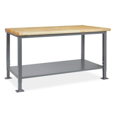 Heavy Duty Wood Tables, Heavy-Duty Rolling Work Table in Stock - ULINE