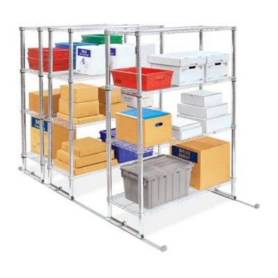 Sliding Wire Shelving, Overhead Track Shelving in Stock - ULINE.ca