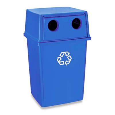 Recycling Bins, Blue Recycle Bins, Recycling Containers in Stock ...