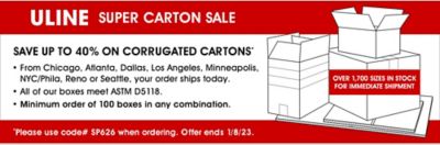 Uline: Super Carton Sale
