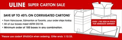 Uline: Super Carton Sale