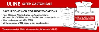 Uline: Super Carton Sale